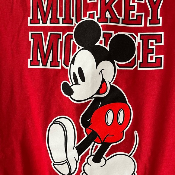 Disney | Tops | Disney Micket Mouse Large Womens Red Tshirt Plus Size 0 ...